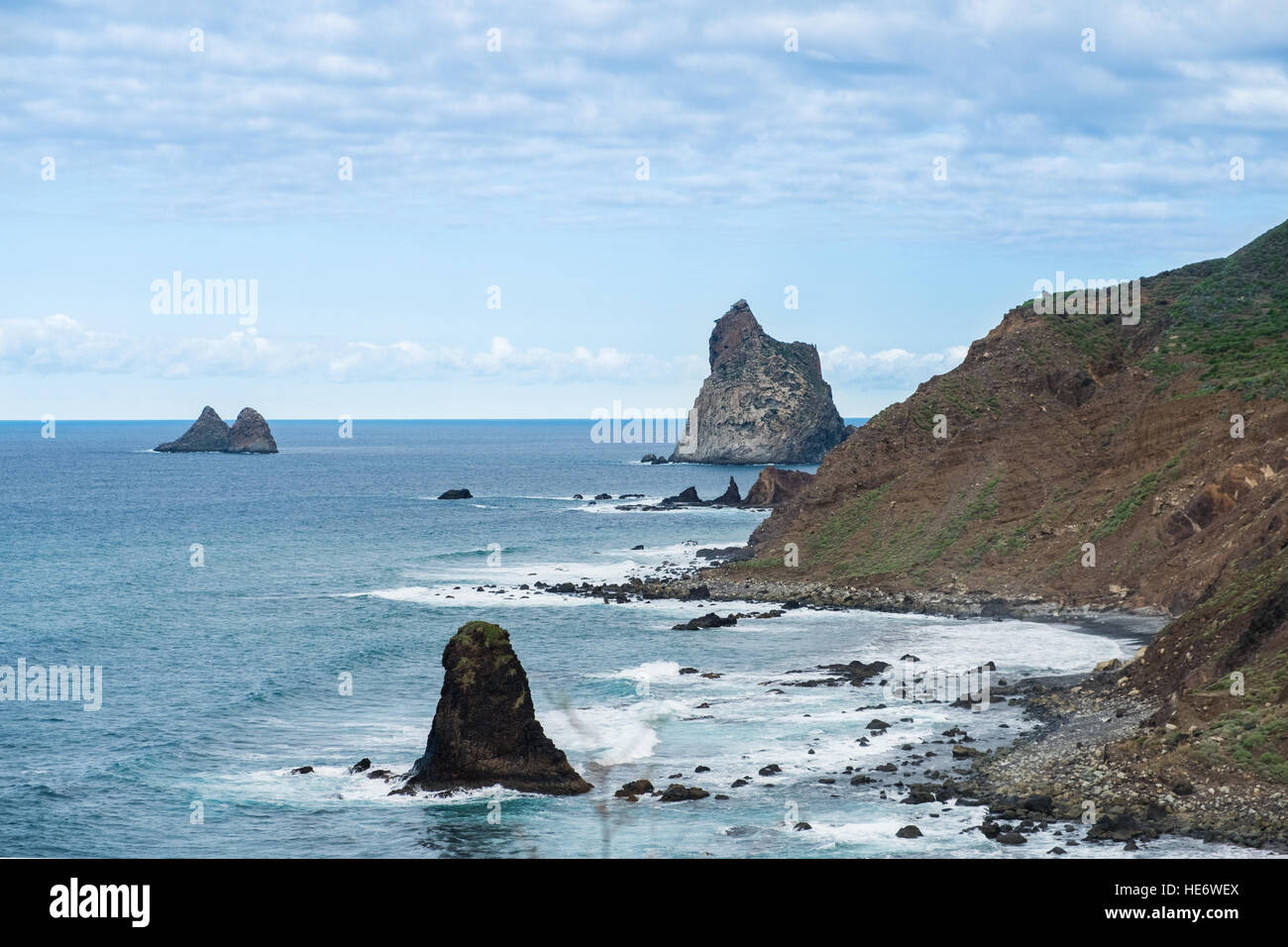 ocean and coast view from high view angle Stock Photo - Alamy
