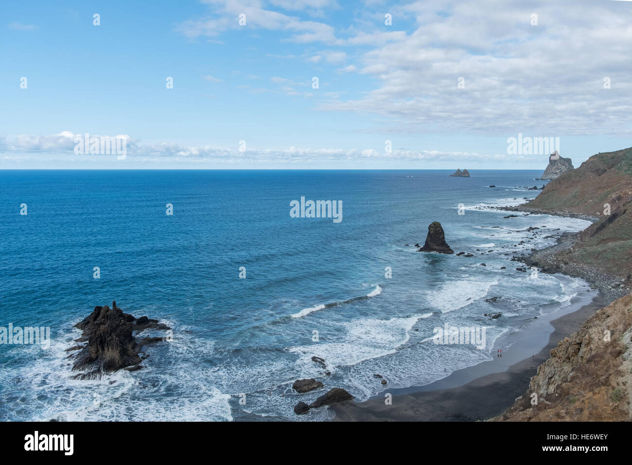 ocean and coast view from high view angle Stock Photo - Alamy