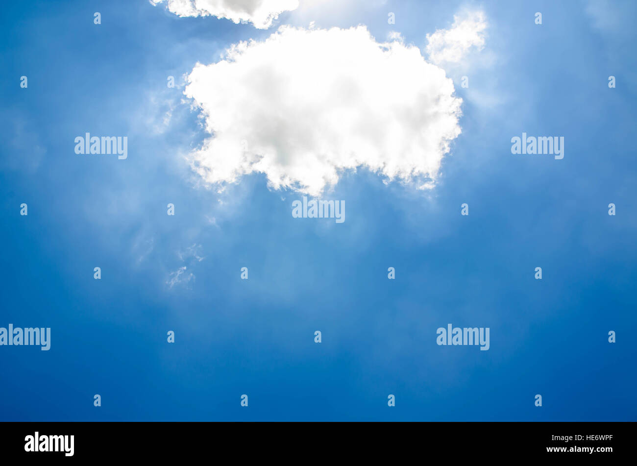 blue sky with white could Stock Photo - Alamy