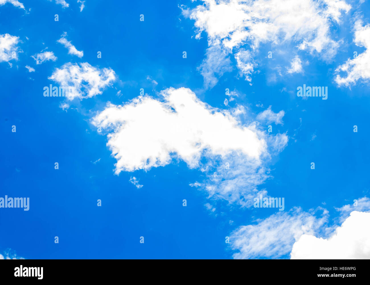 blue sky with white could Stock Photo - Alamy