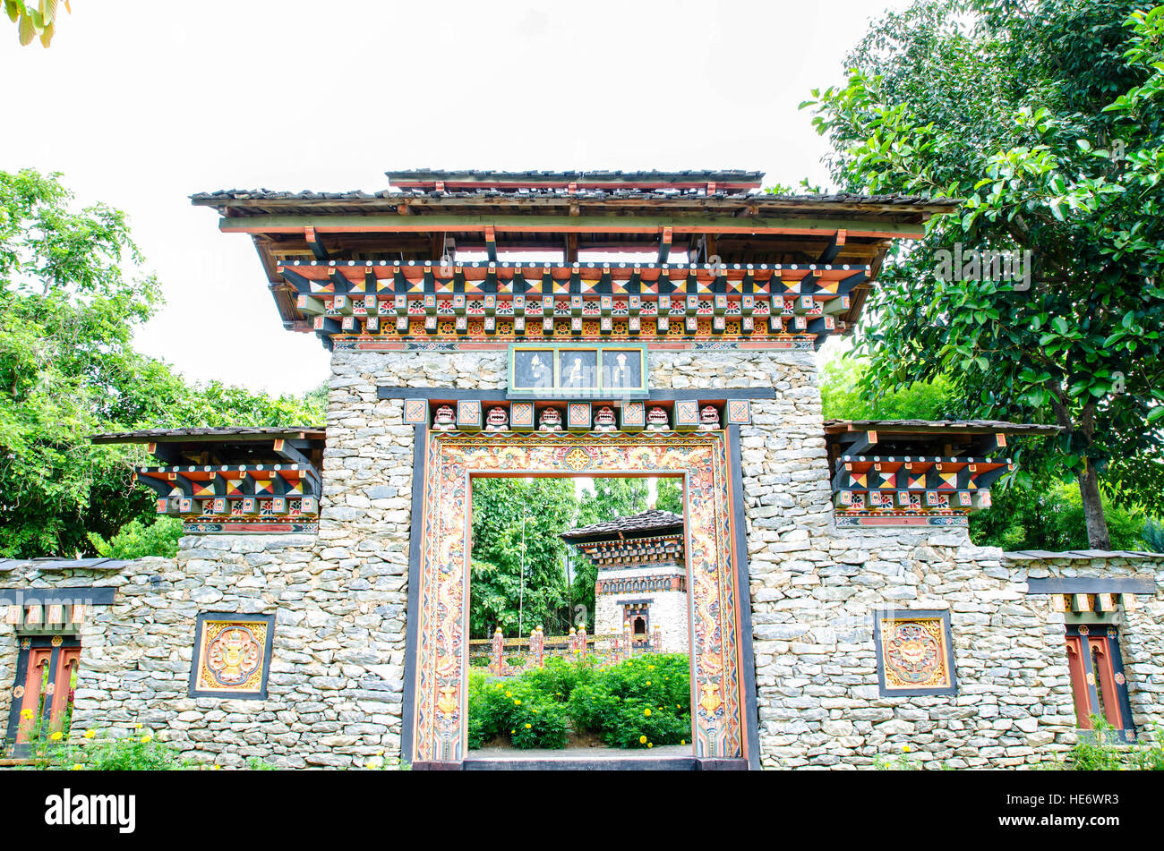 Korea tradition gate. door style Stock Photo - Alamy