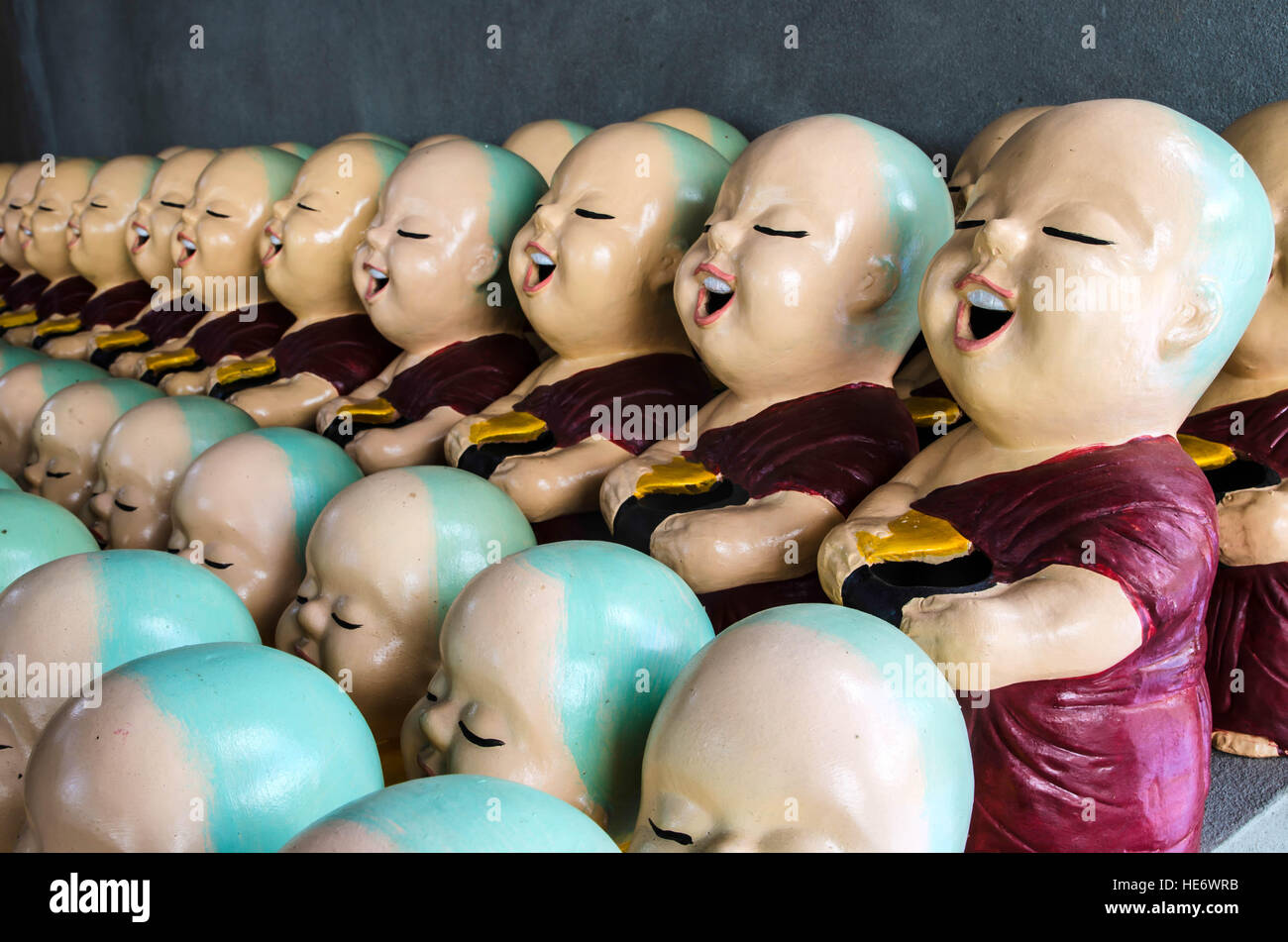 little buddhist monk dolls Stock Photo - Alamy