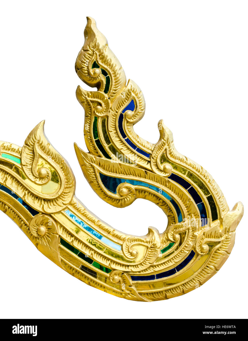 Traditional Thai style pattern on white background Stock Photo - Alamy