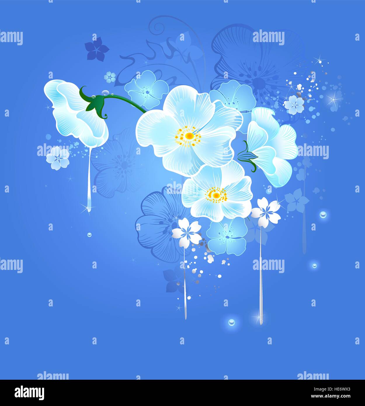 Artistic light blue magic Stock Vector Images - Alamy