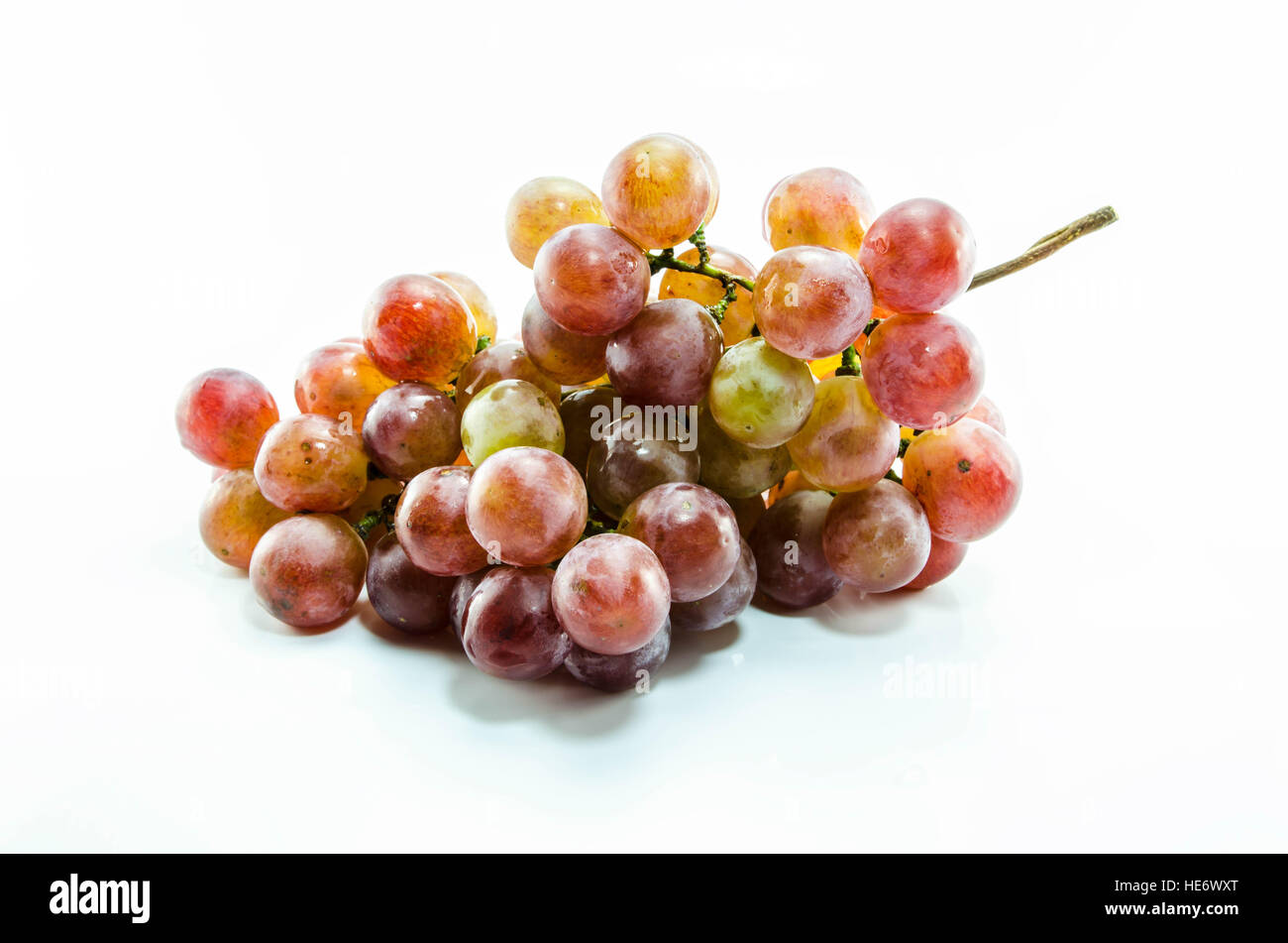 red grape isolated on white Stock Photo - Alamy
