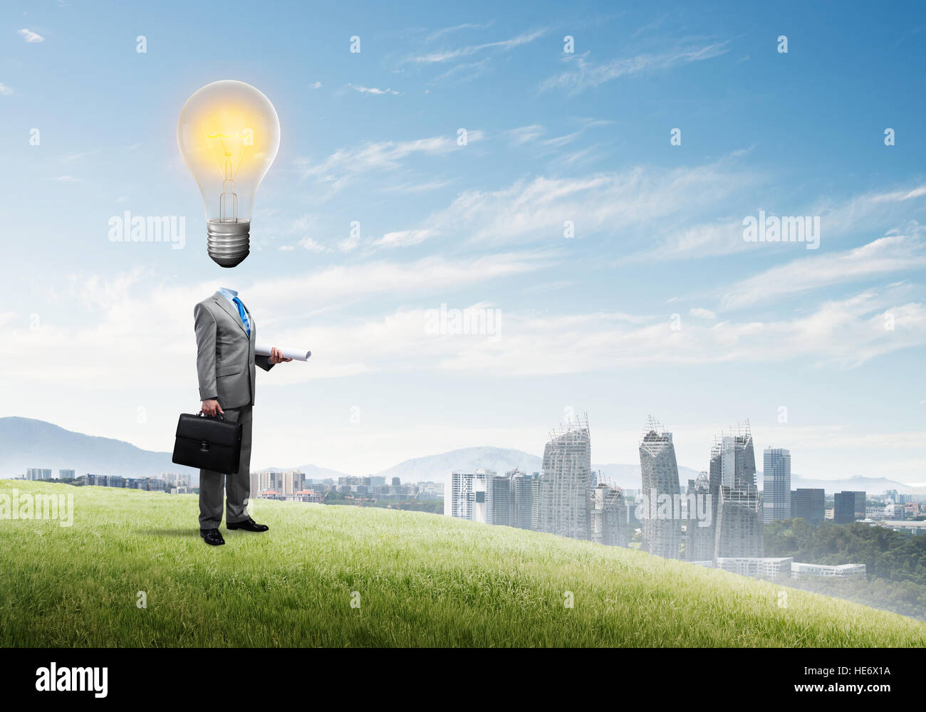 Man of creative ideas Stock Photo - Alamy