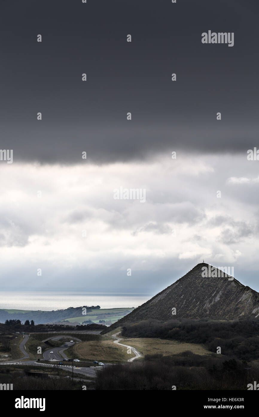 China clay slag heap at St Austell, Cornwall Stock Photo - Alamy