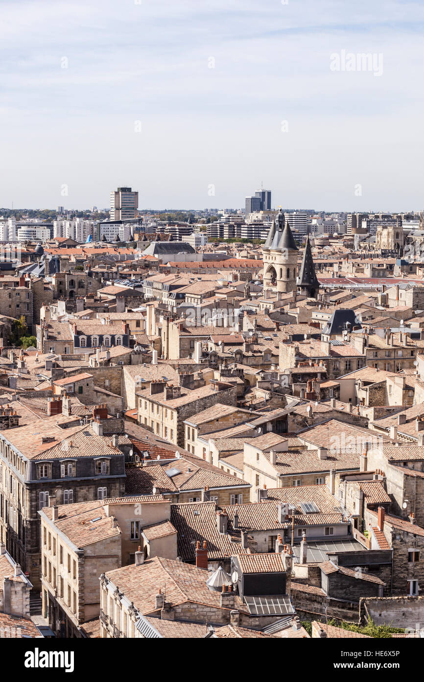 Typical building facades in the city of Bordeaux, France Stock Photo ...