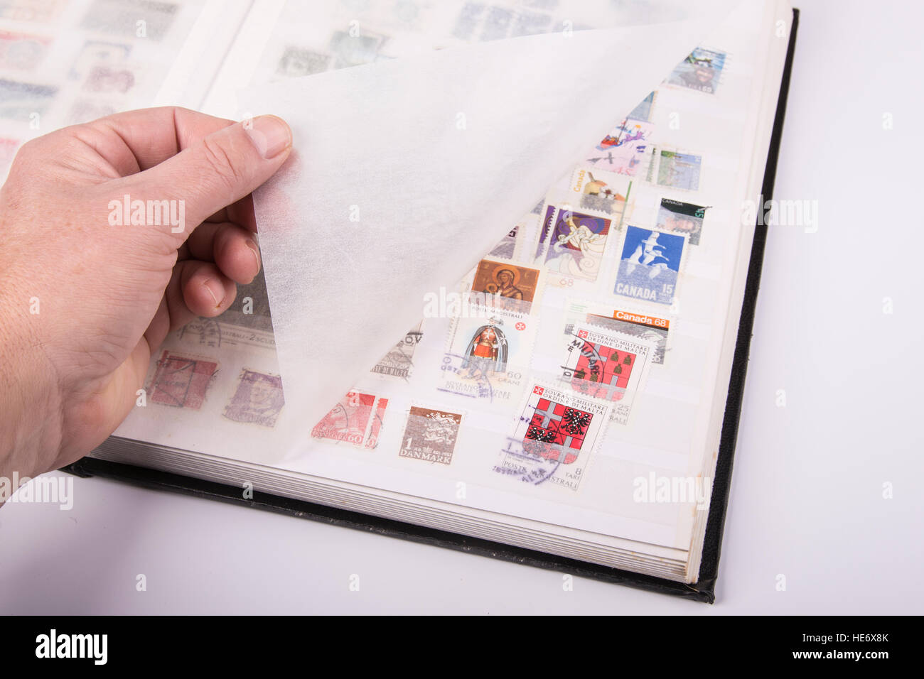 Vintage stamp album hi-res stock photography and images - Alamy