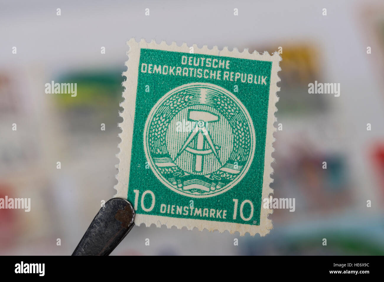German democratic republic postage stamp hi-res stock photography and ...