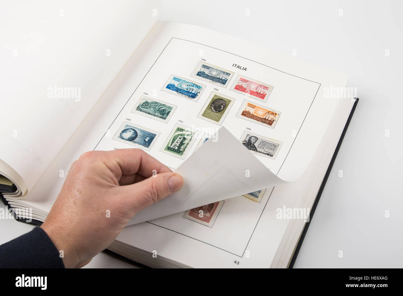 Collection of postage stamps hi-res stock photography and images - Alamy