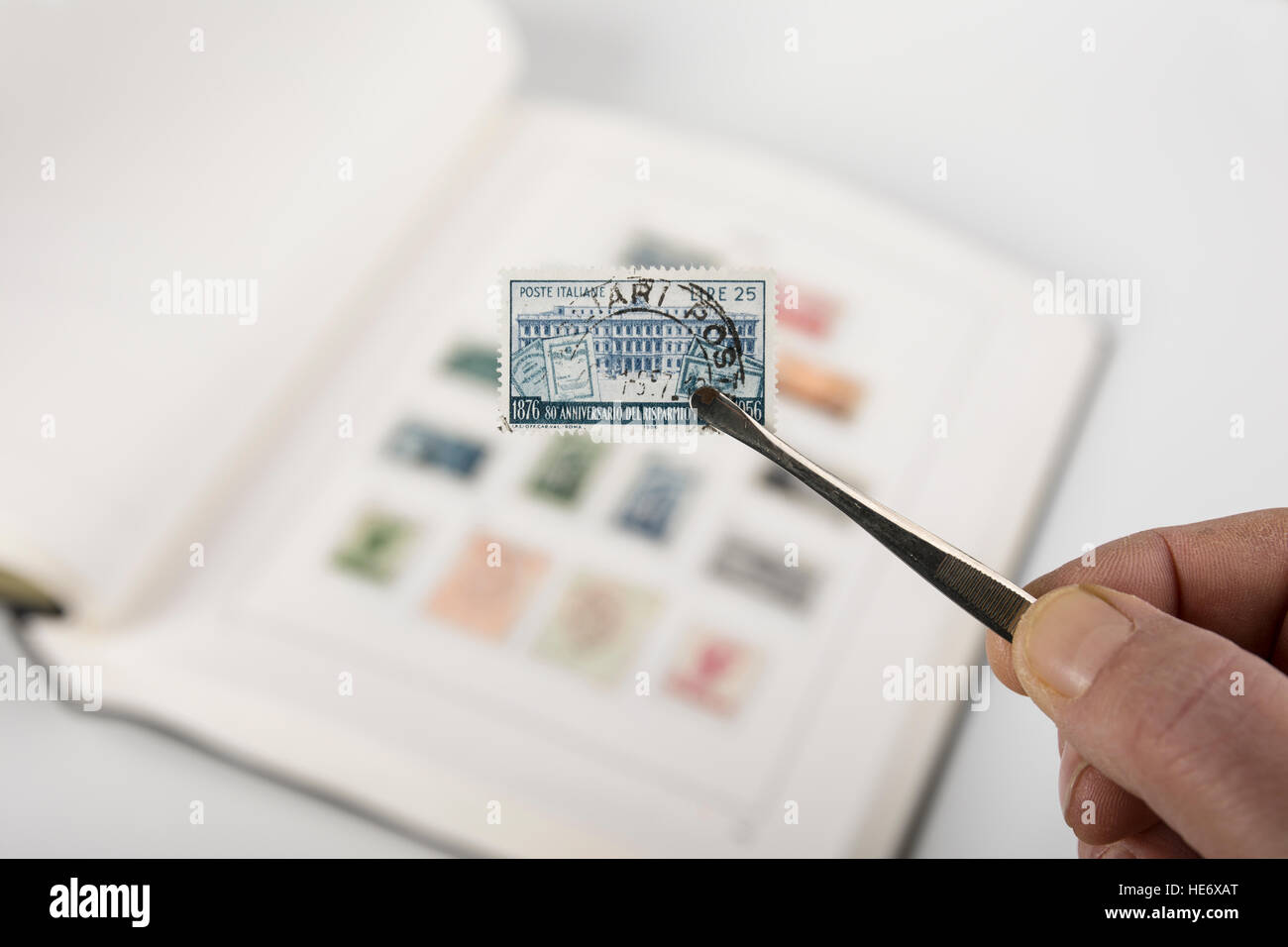 Collection of postage stamps hi-res stock photography and images - Alamy