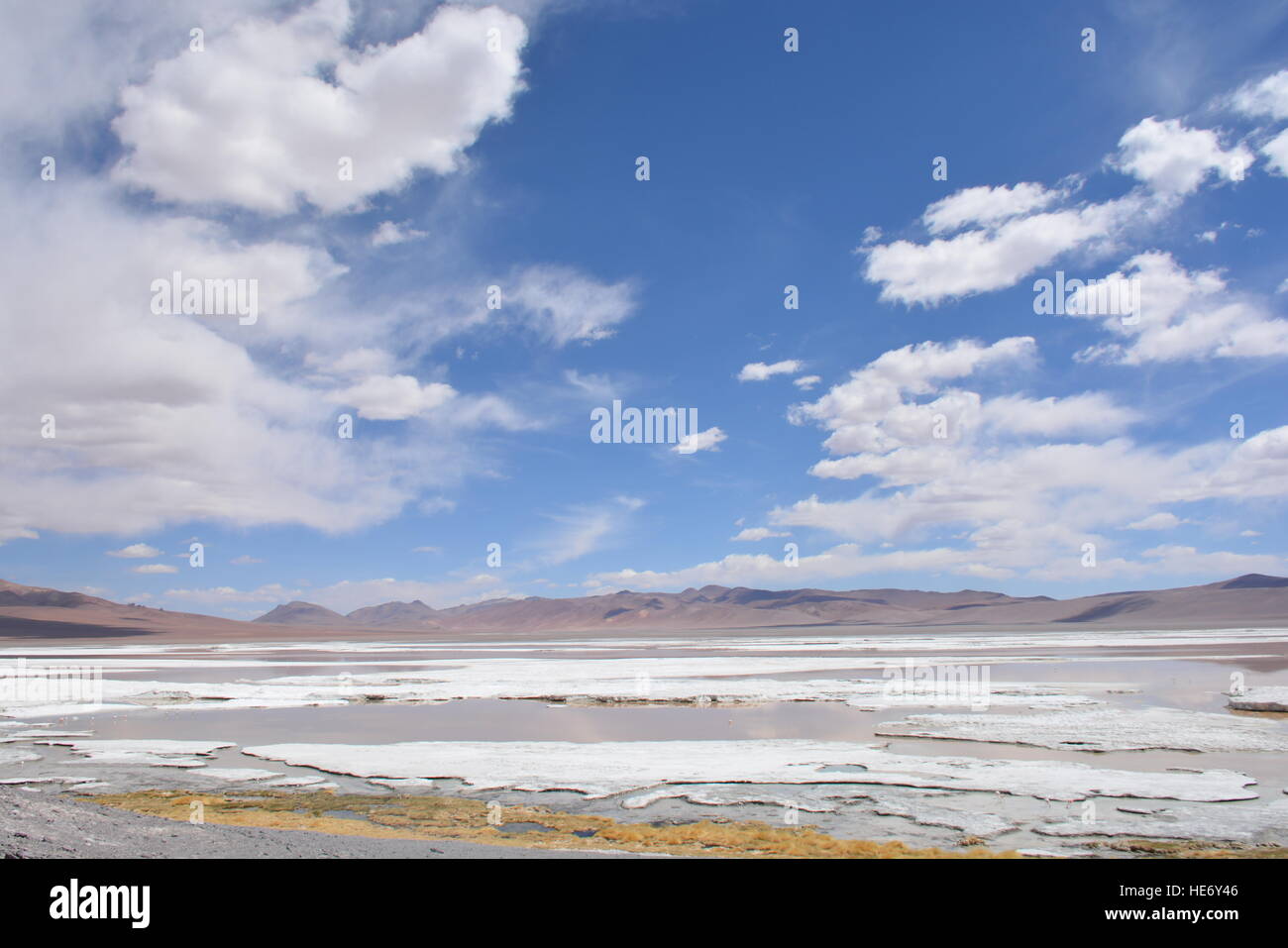 Landscape of mountains or valley in Atacama desert Chile Stock Photo ...