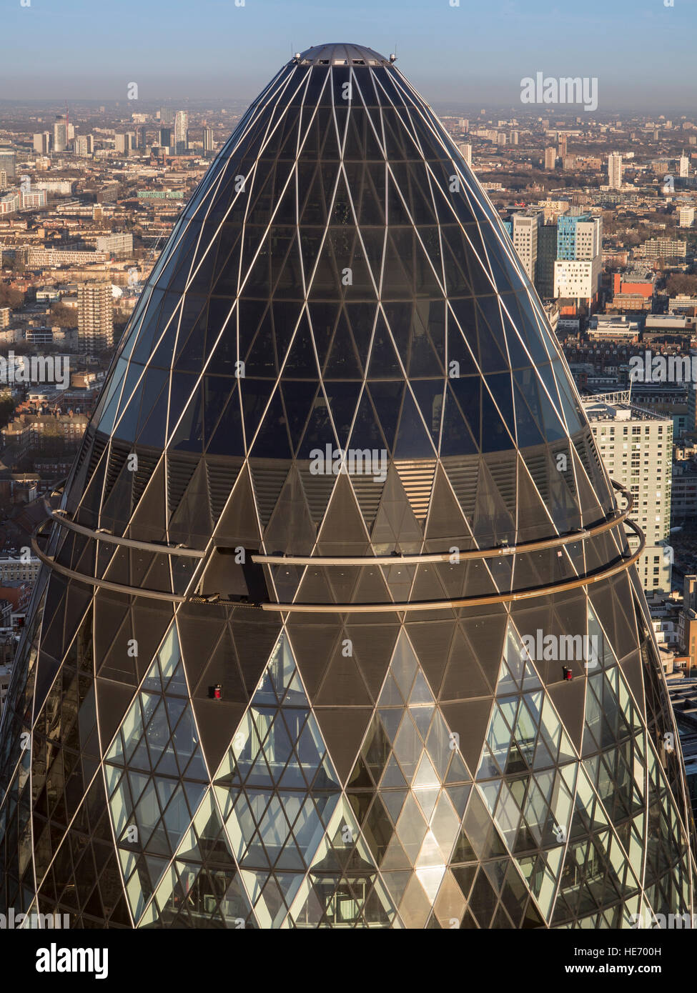London - the Gherkin from a different angle Stock Photo - Alamy