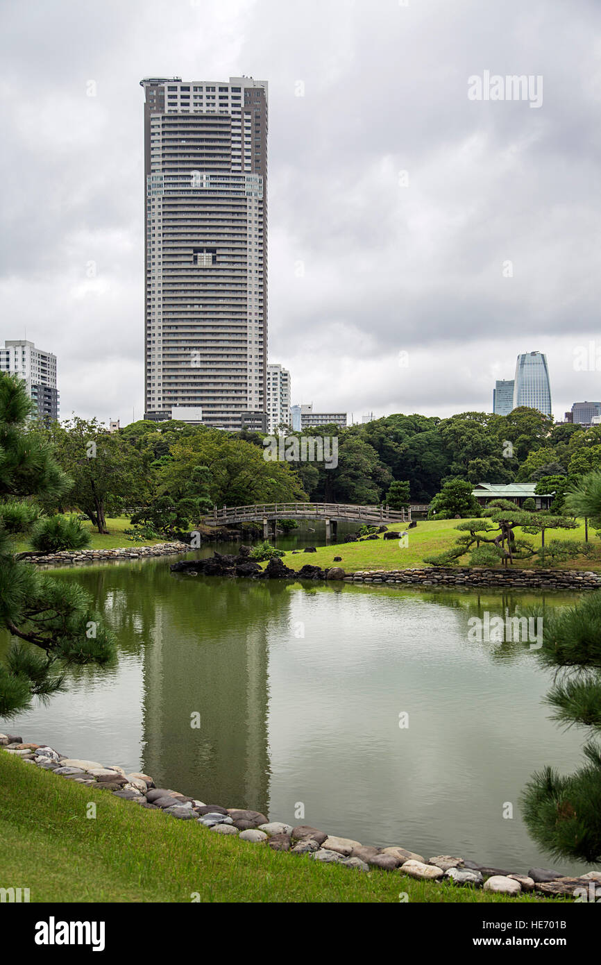 Detail of the Hamarikyu Gardens in Tokyo, Japan Stock Photo - Alamy