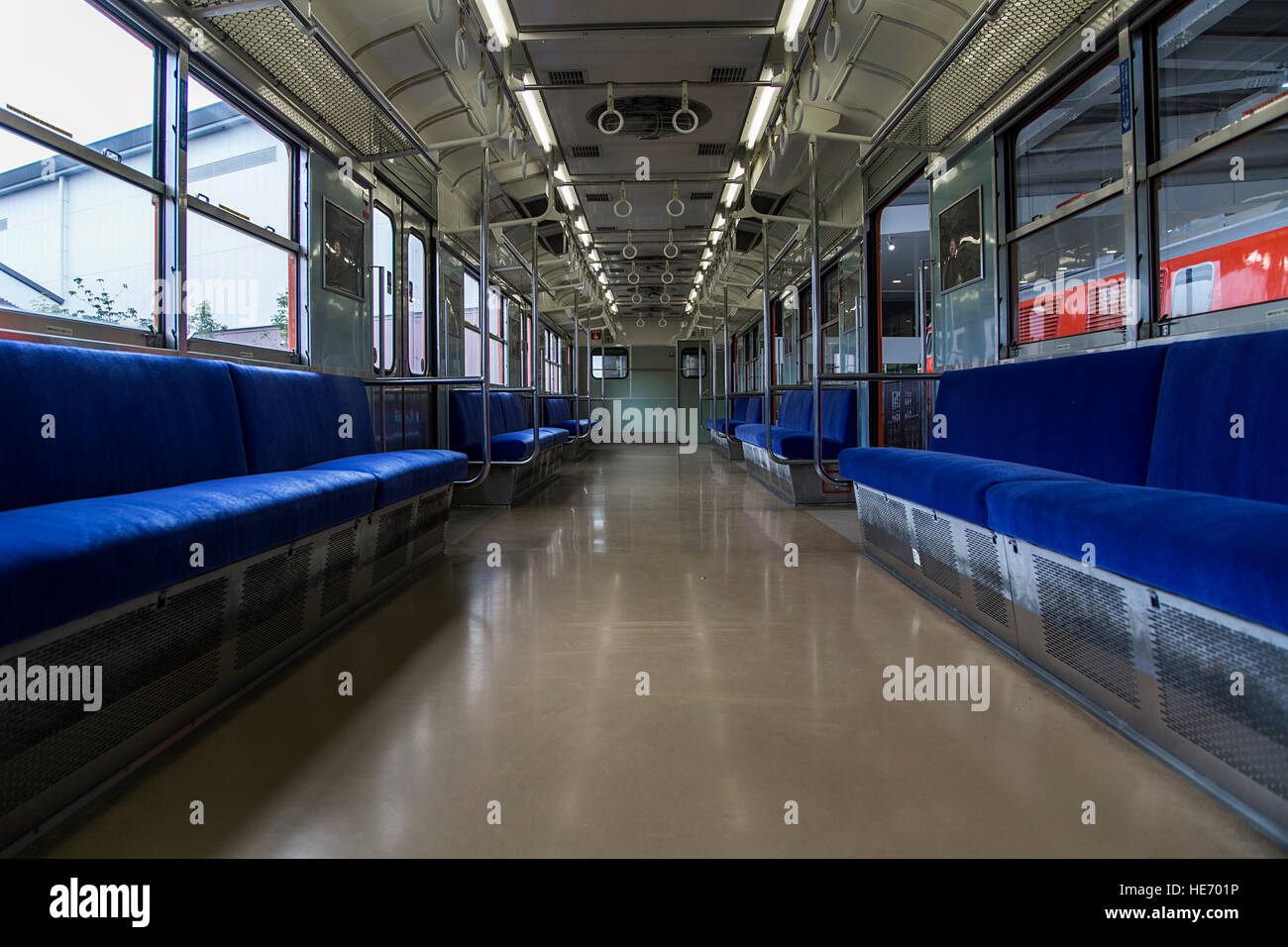Detail of the interior of japanese train Stock Photo - Alamy