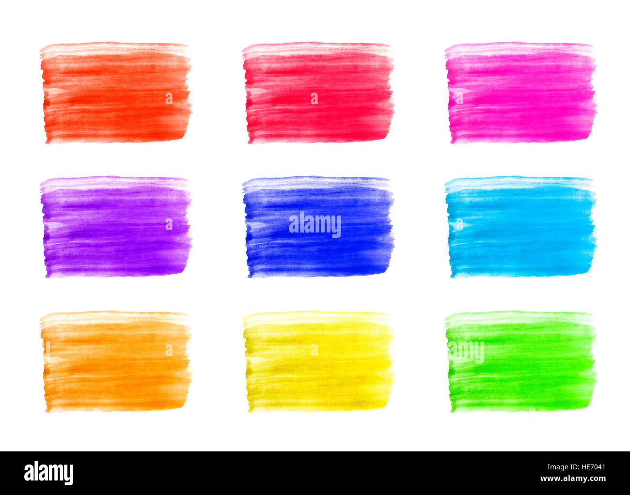 Shape of different color isolated on white background Stock Photo - Alamy