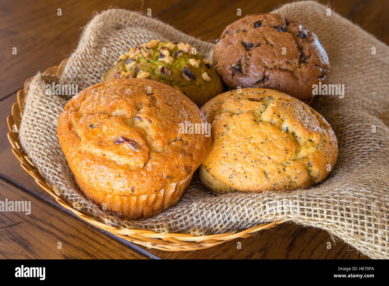 Assorted varieties of homemade muffins Stock Photo - Alamy