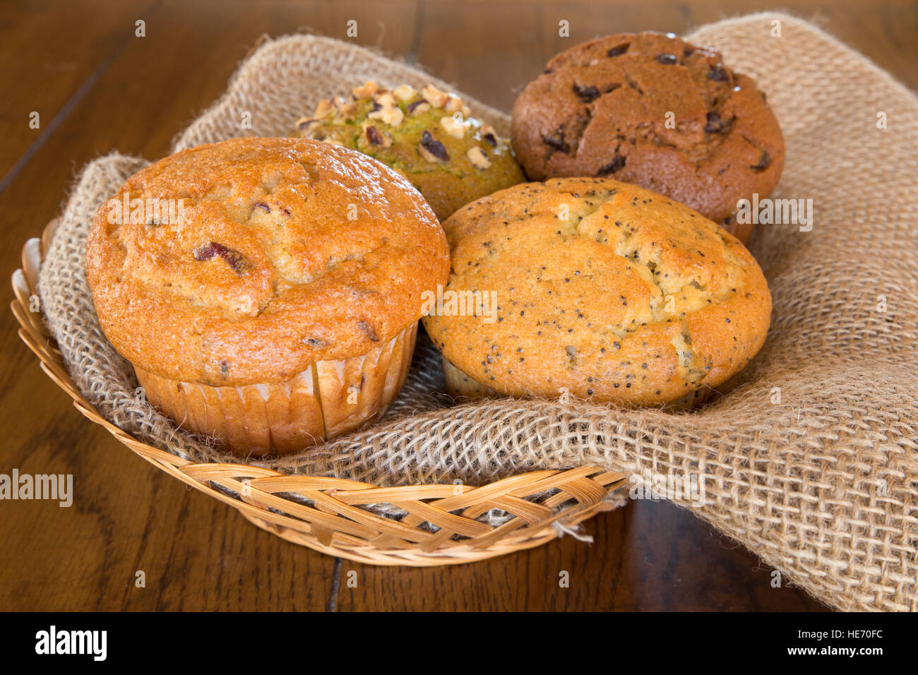 Assorted varieties of homemade muffins Stock Photo - Alamy