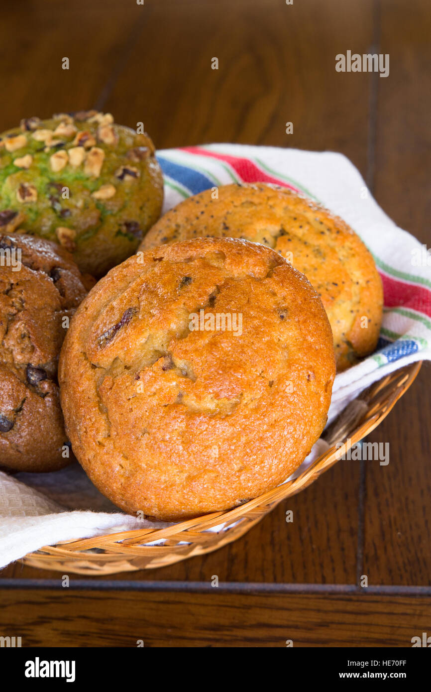 Assorted varieties of homemade muffins Stock Photo - Alamy