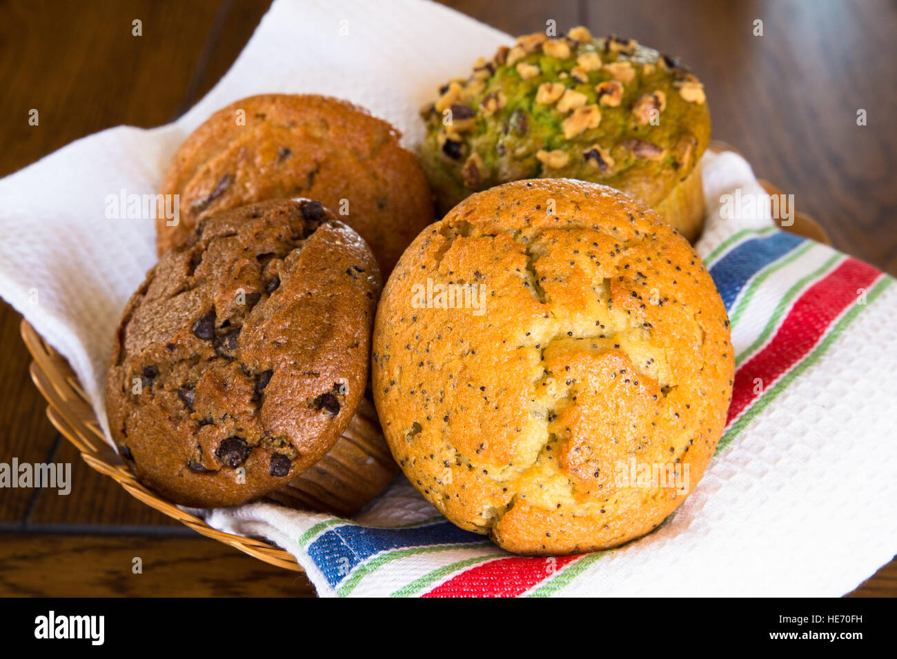 Assorted varieties of homemade muffins Stock Photo - Alamy