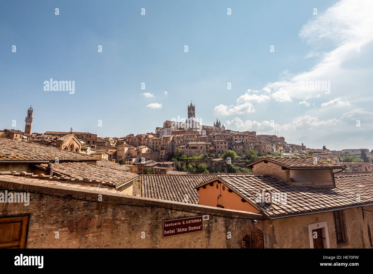 View of Siena Cathedral and the old town. Siena, Italy Stock Photo - Alamy