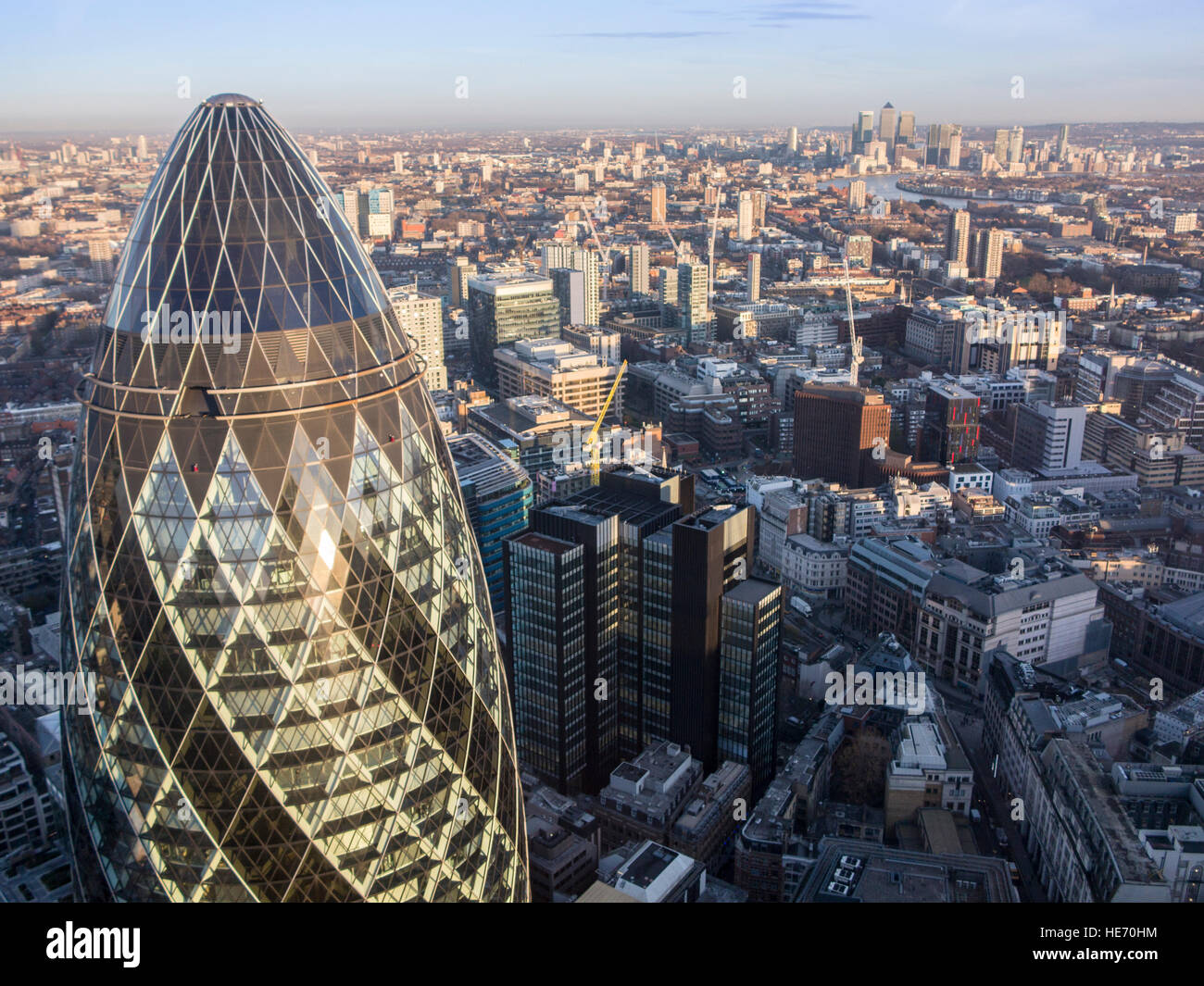 London - the Gherkin from a different angle Stock Photo - Alamy
