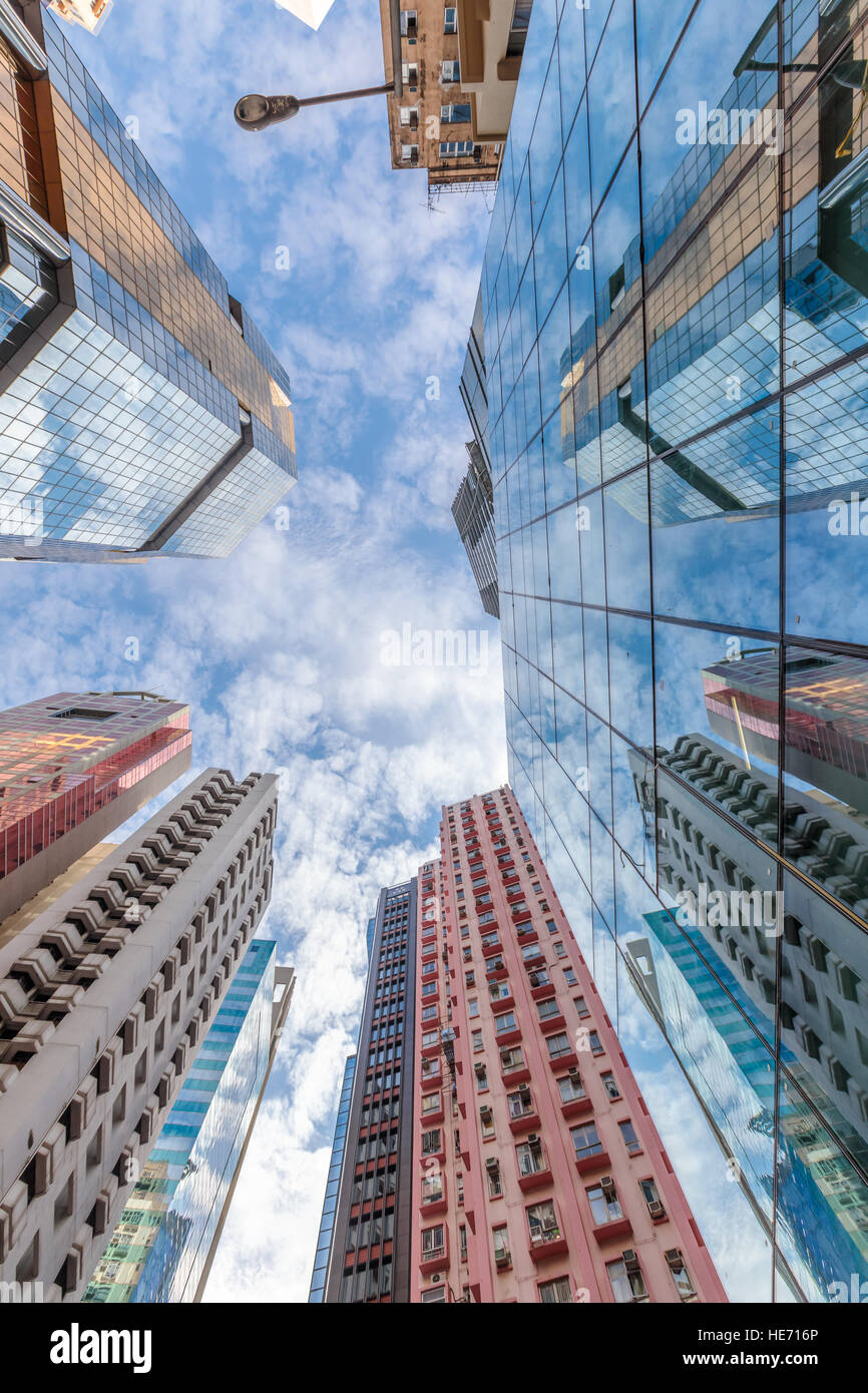 Building Perspective Hong Kong Stock Photo - Alamy