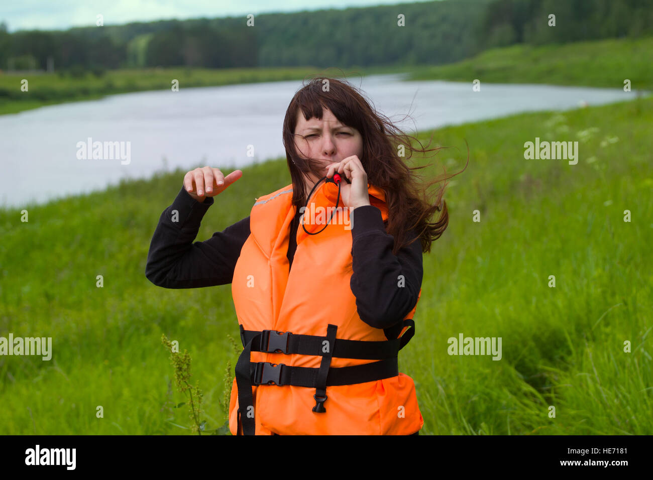 beauty of nature and girl guide Stock Photo - Alamy