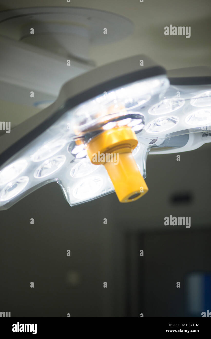 Operating emergency room surgery theater lighting in hospital to enable ...