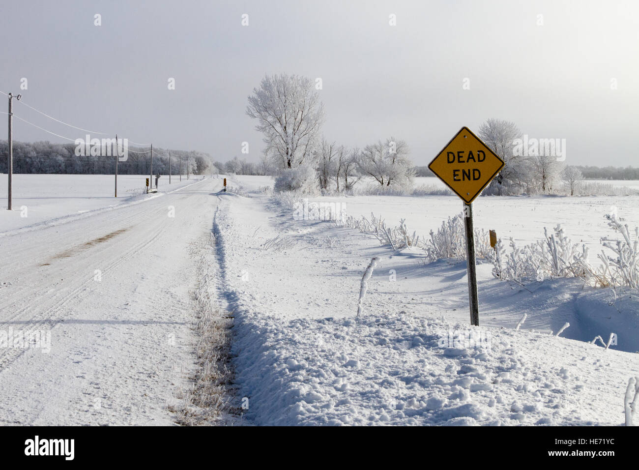 Dead end and road sign hi-res stock photography and images - Alamy