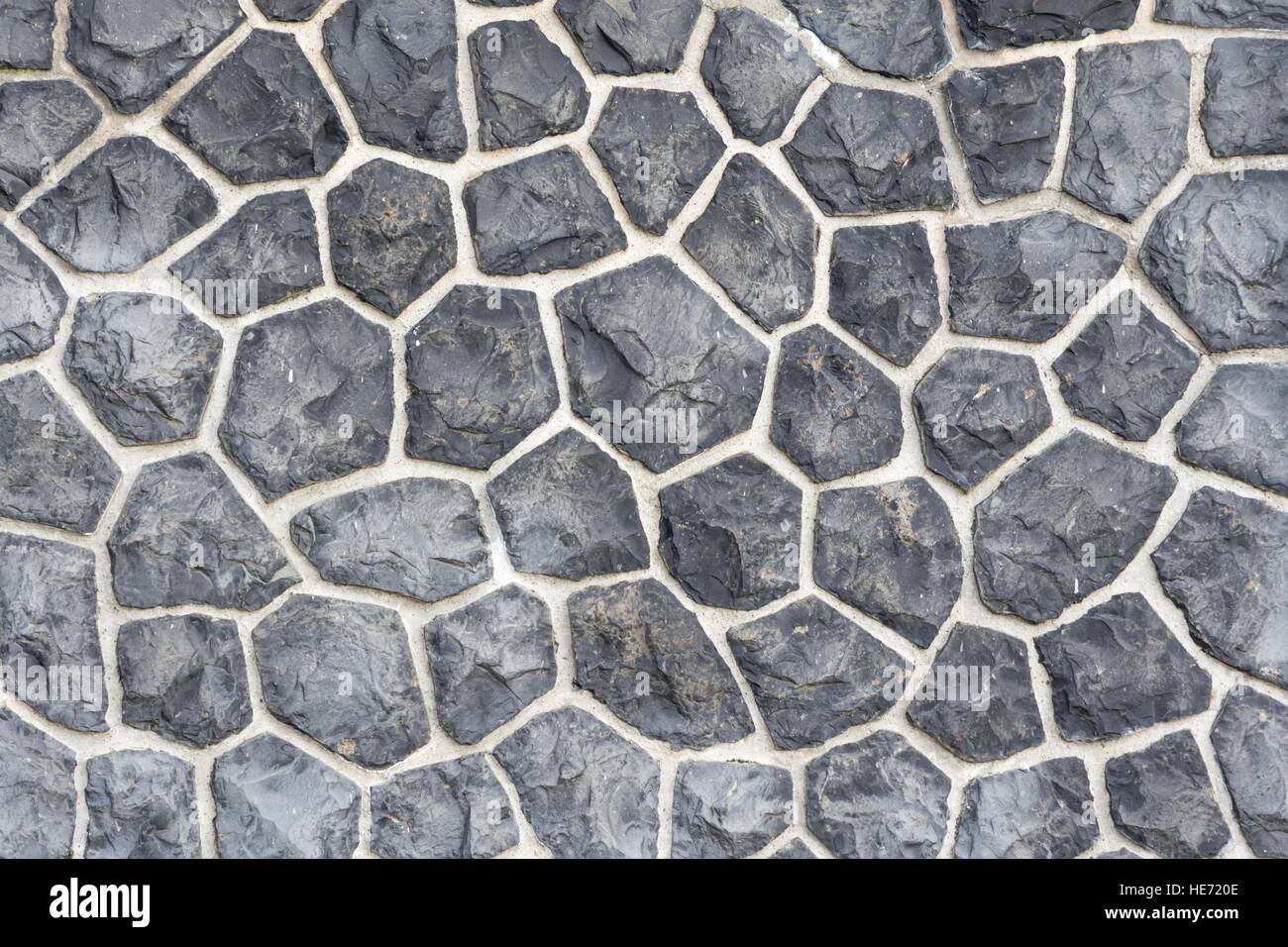 Gray mosaic stone wall background. Nice stones with a very special and ...
