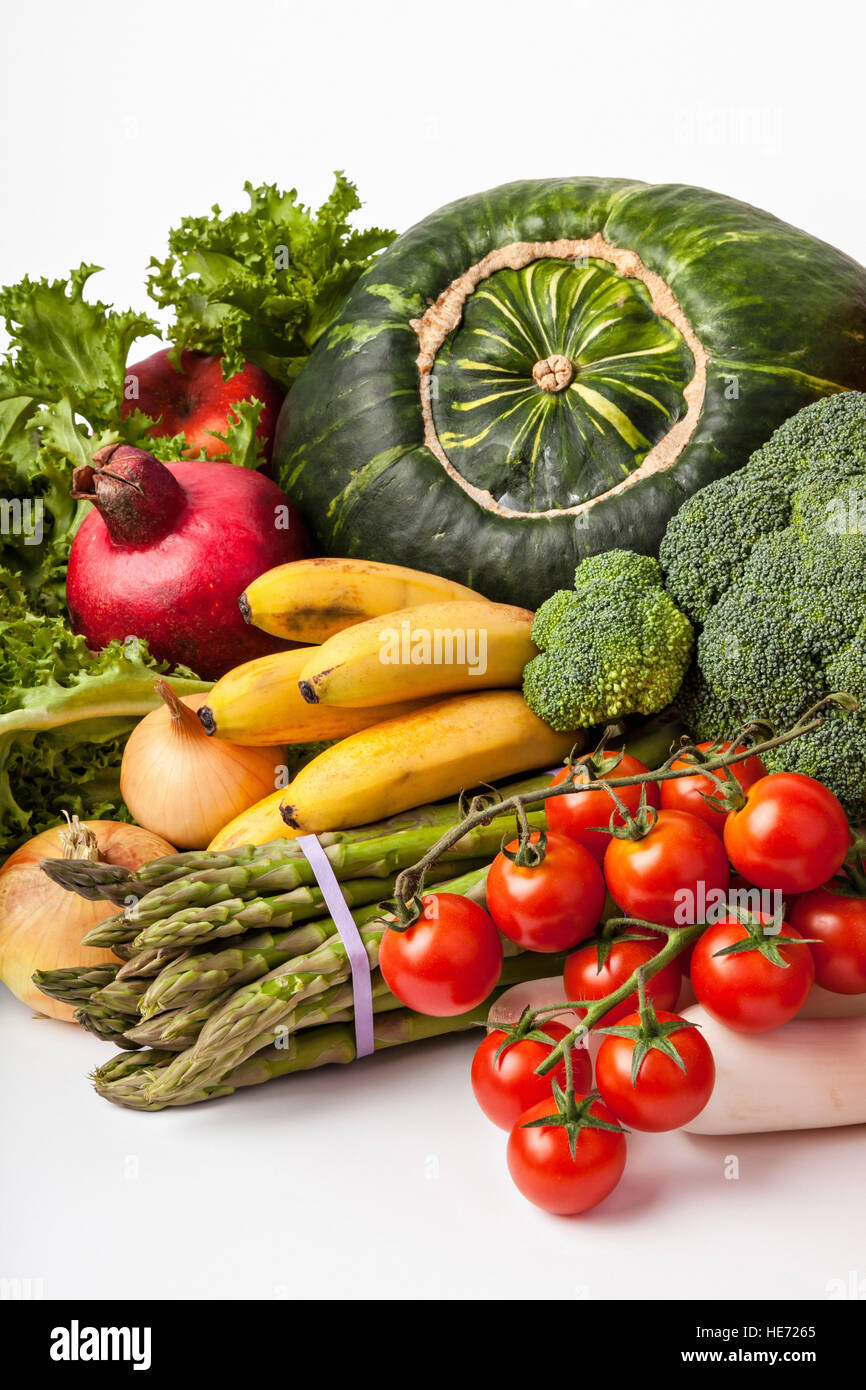Image of fresh summer vegetables Stock Photo - Alamy
