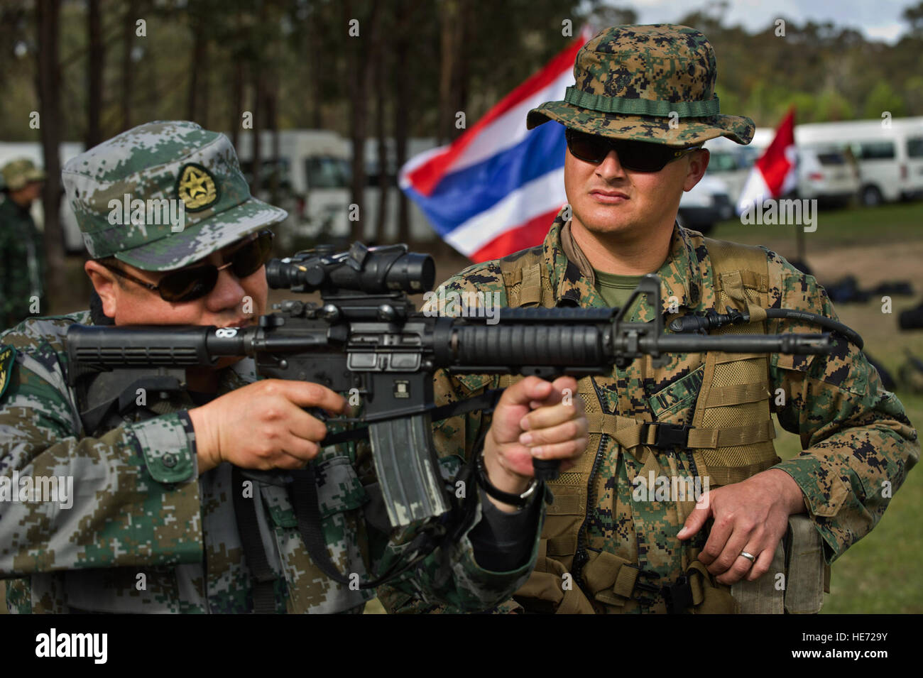 A Chinese People's Liberation Army senior officer with the Beijing ...