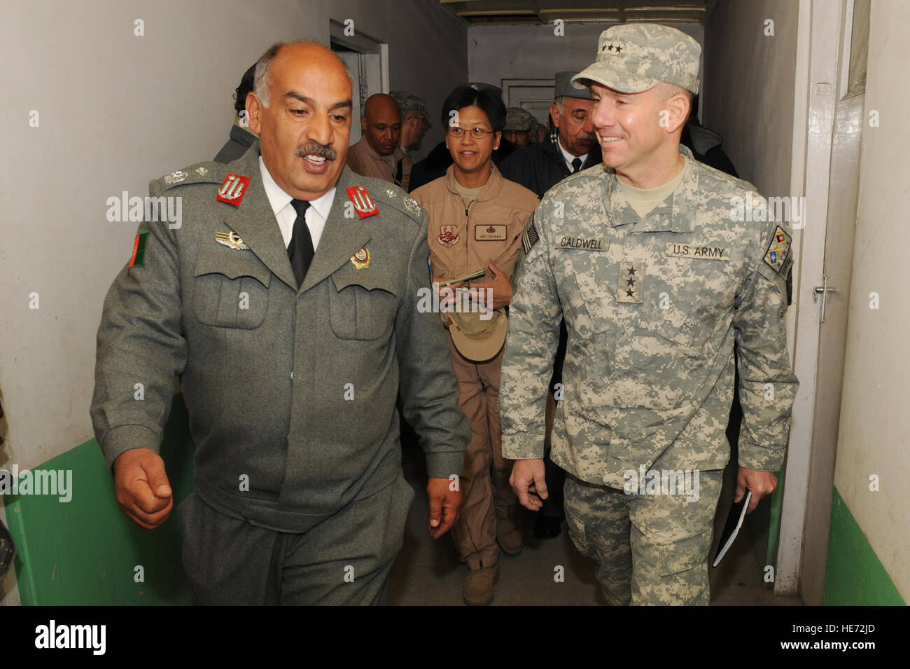 Afghan Brig. Gen. Mahbob Rashad, Chief of the Ministry of Interior (MoI ...