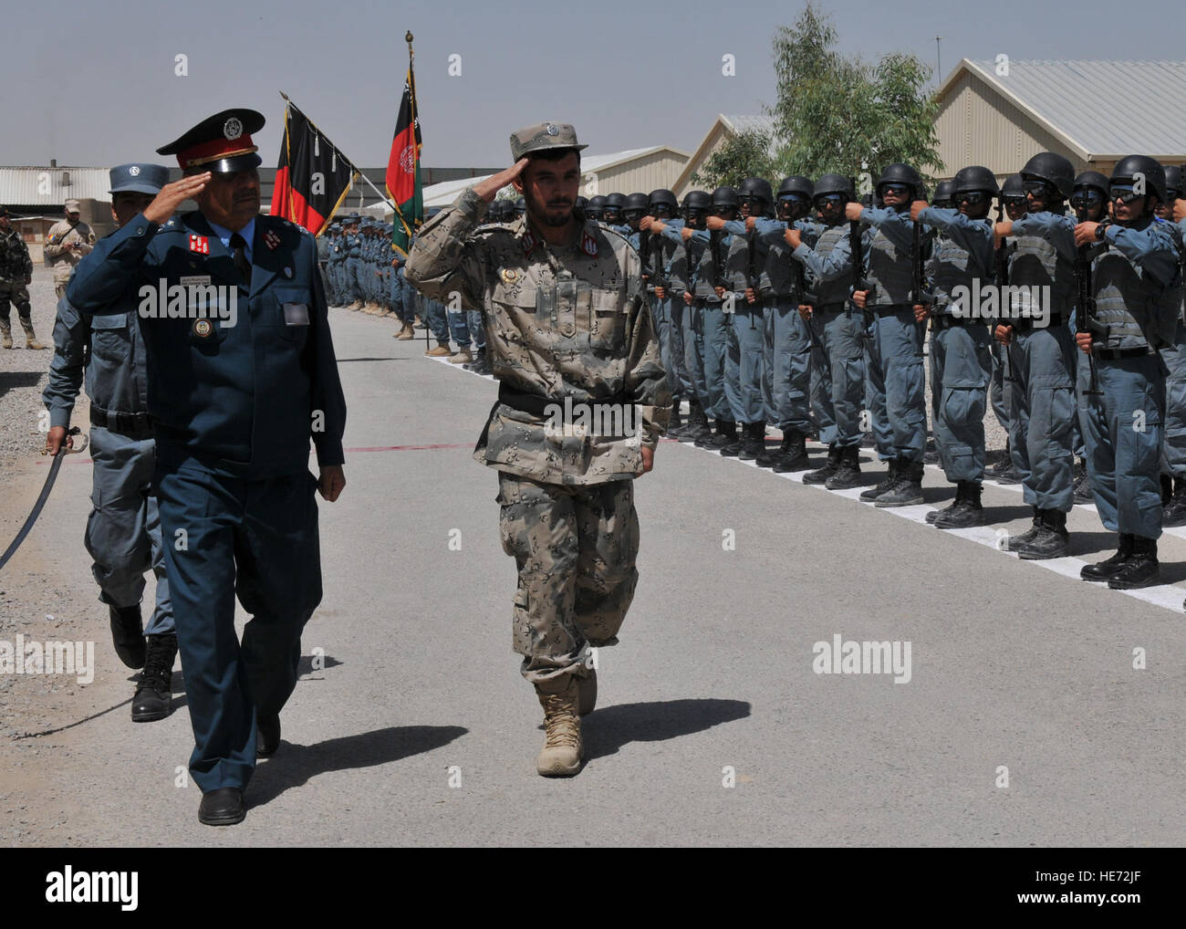 Afghan Brig. Gen. Nasrullah Zarifi, left, Kandahar Regional Training ...