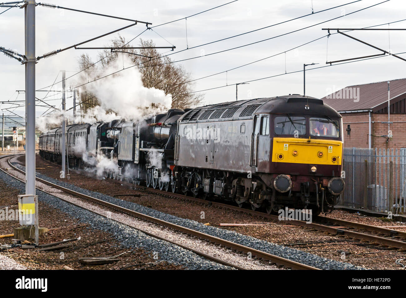 Carstairs Junction Railway Station in South Lanarkshire Scotland with ...