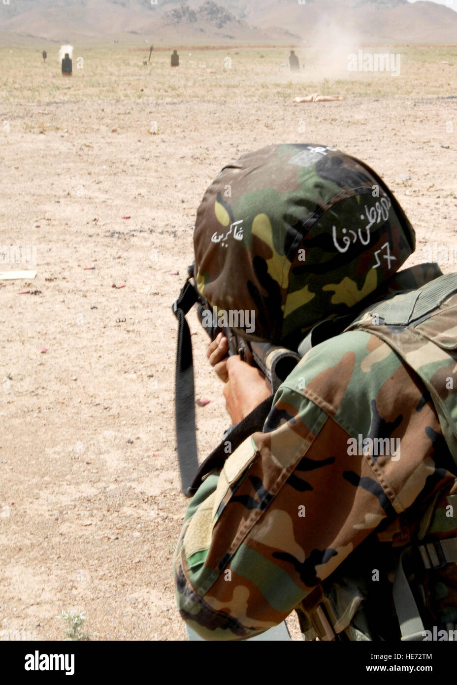 The Afghan National Army 9th Kandak Storm Commandos 1st Company soldier ...