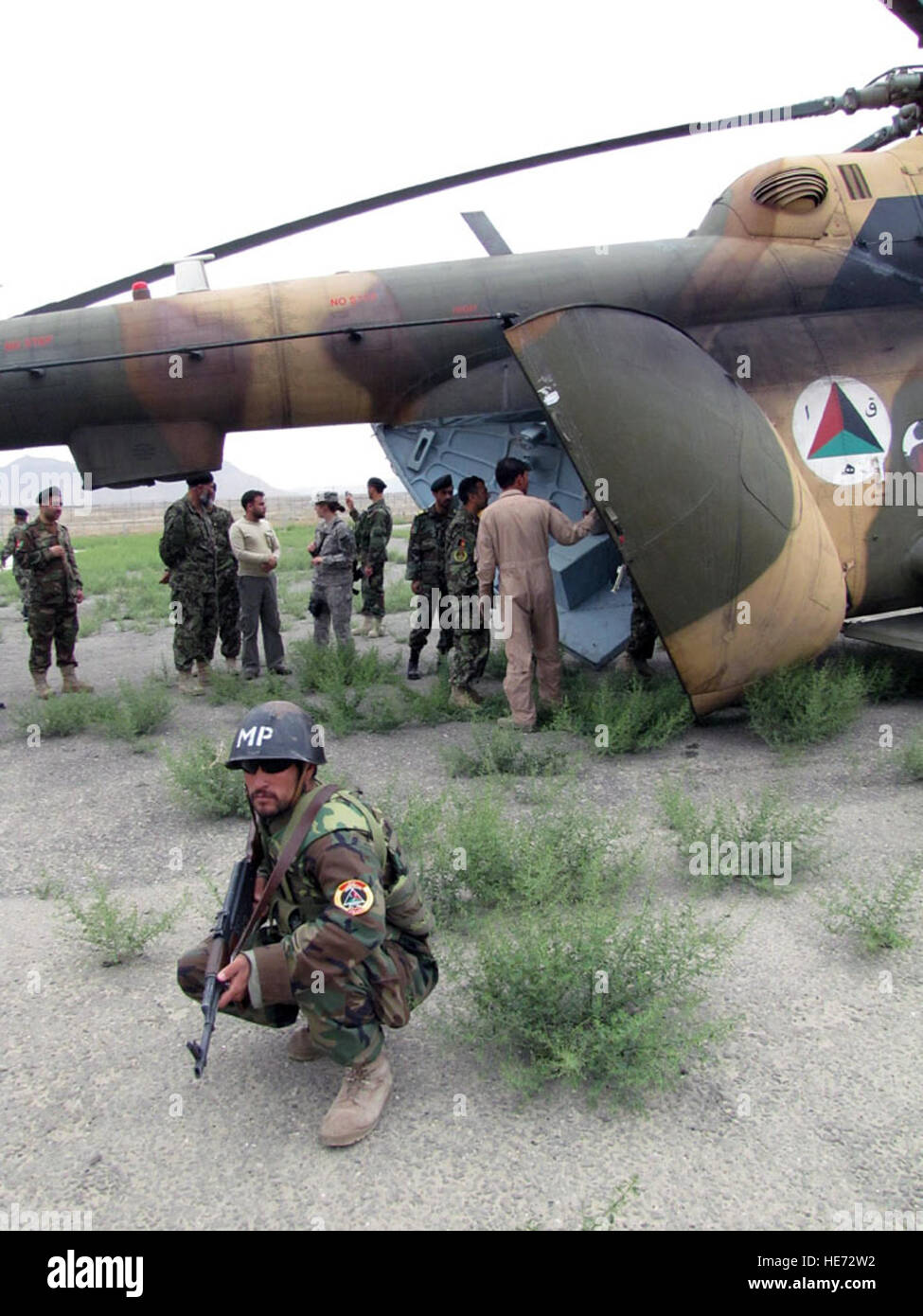 Afghan National Army Air Corps aircrews instruct the ANA Military ...
