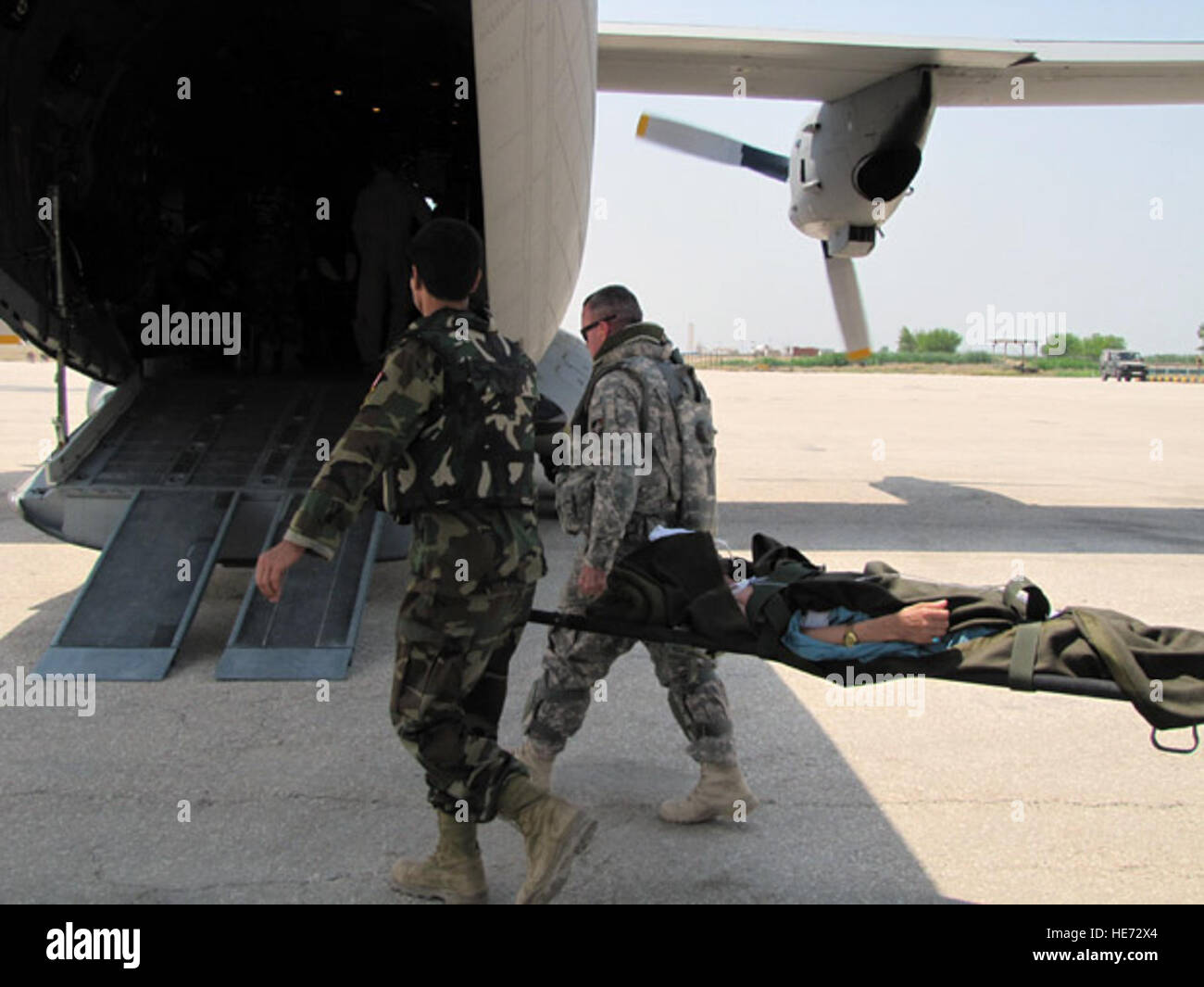 Afghan National Army and U.S. medics conduct a medical evacuation ...