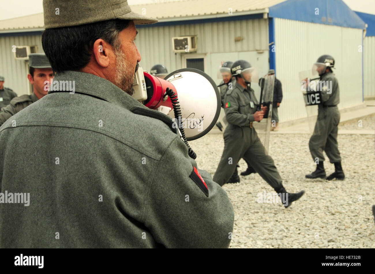 Kabul - Afghan National Police (ANP) Maj. Abduraham teaches ANP ...