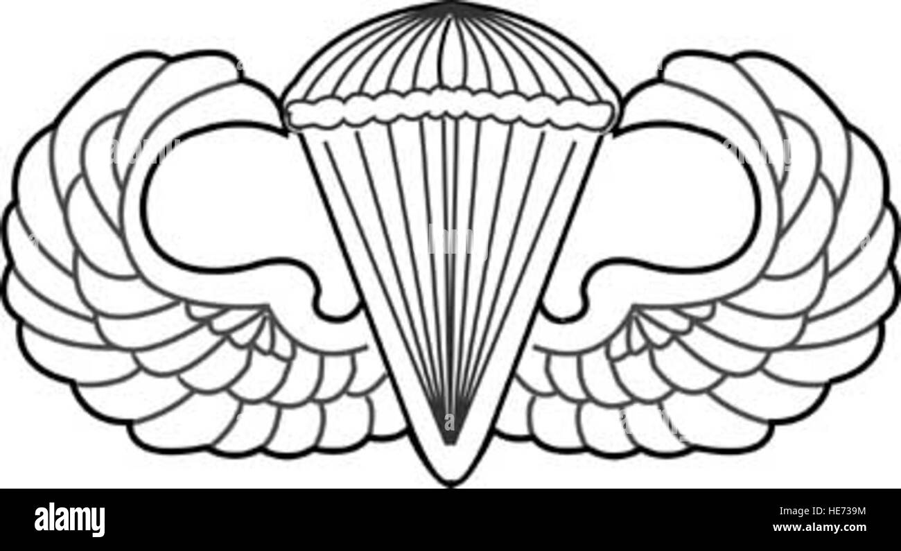 Parachutist badge Black and White Stock Photos & Images - Alamy
