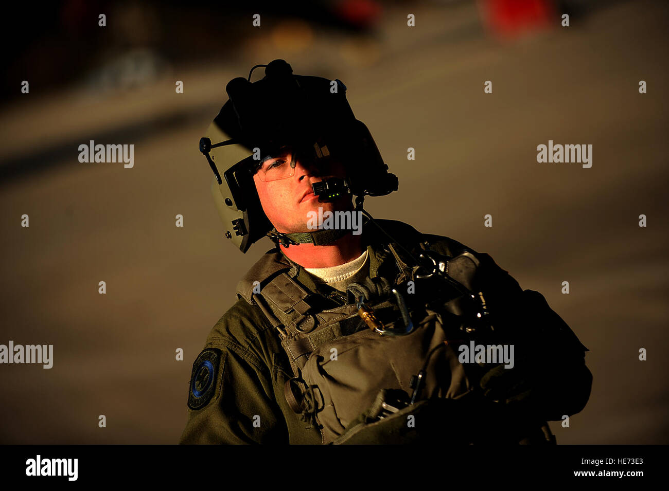 CV-22 Osprey Flight Engineers SSgt. Eric Wiggins from the 8th Special ...