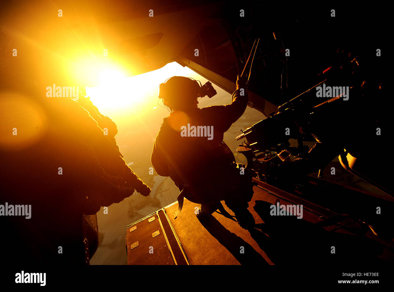 CV-22 Osprey Flight Engineers SSgt. Eric Wiggins from the 8th Special ...