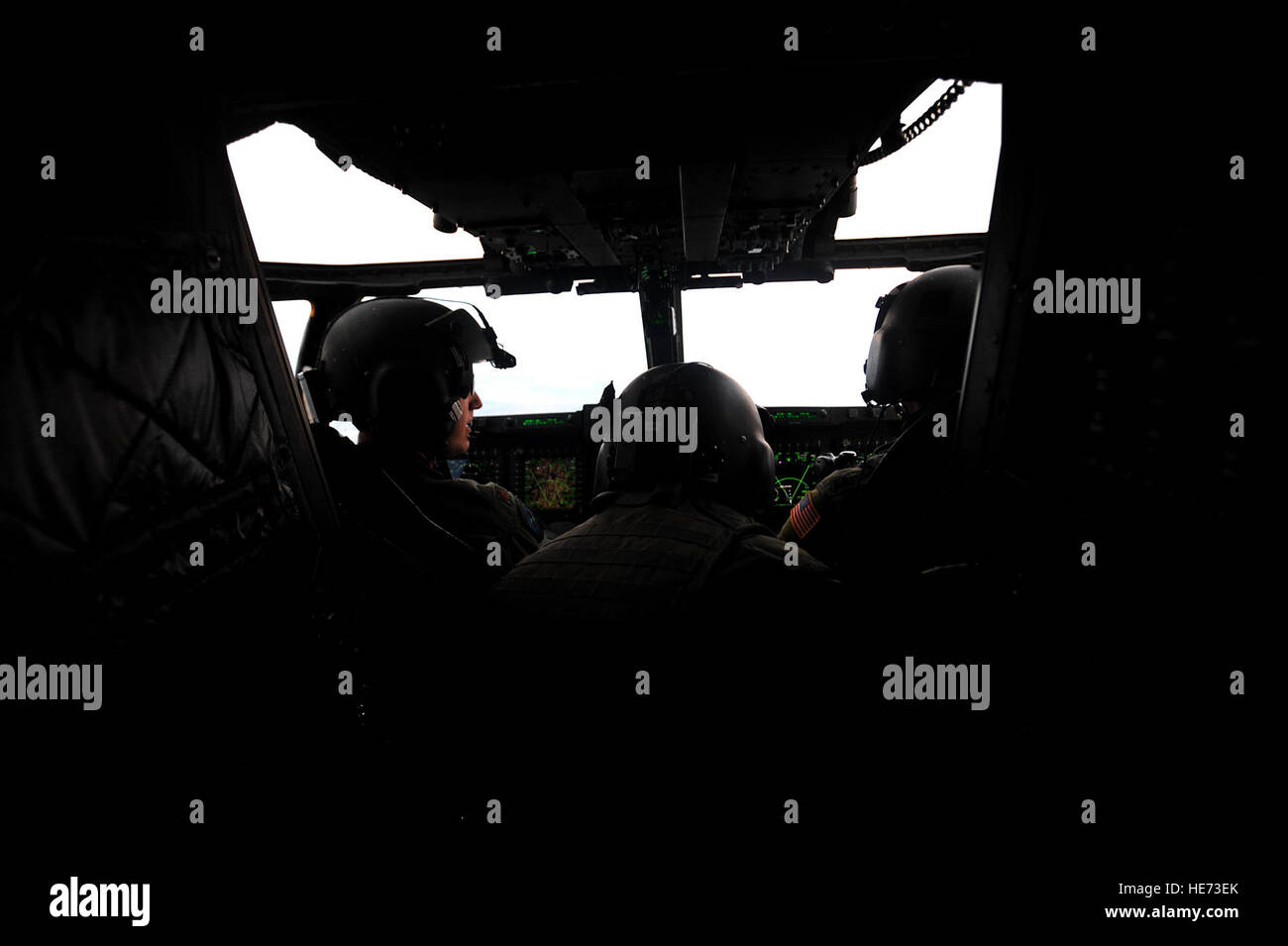 CV-22 Osprey Pilot Maj. James Rowe, Co Pilot Capt. Timothy Skypeck and ...