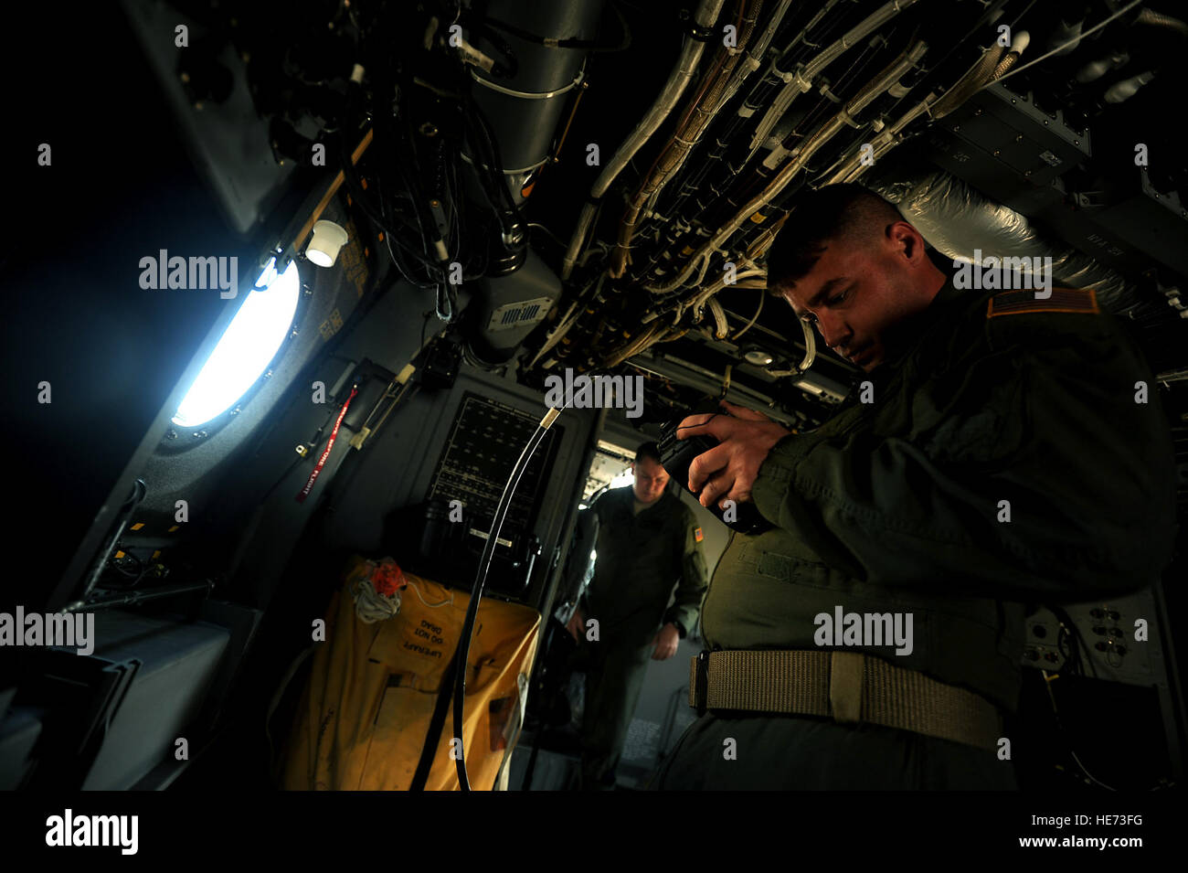 CV-22 Osprey Flight Engineers SSgt. Eric Wiggins from the 8th Special ...