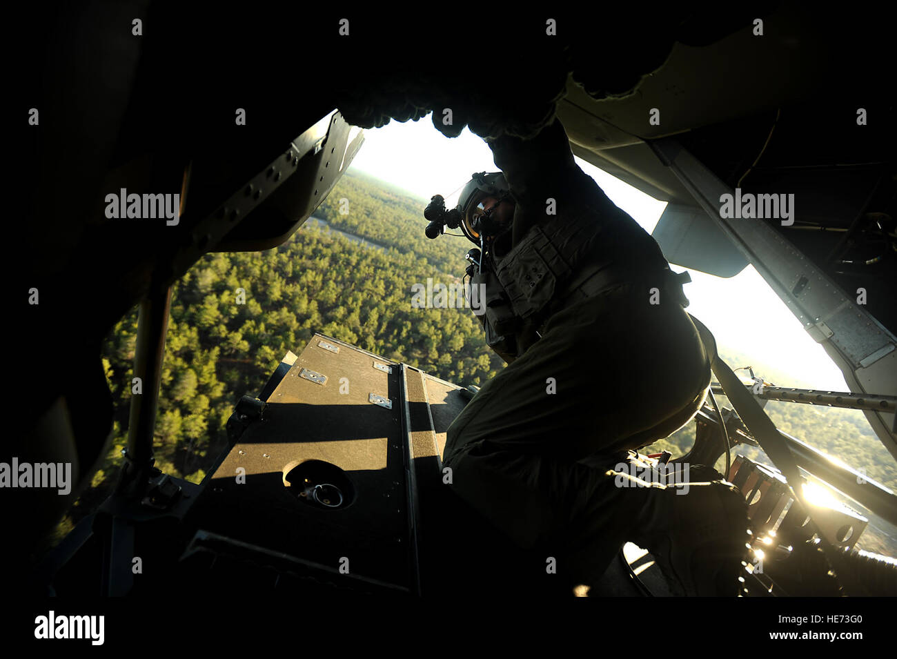 CV-22 Osprey Flight Engineer SSgt. Eric Wiggins from the 8th Special ...