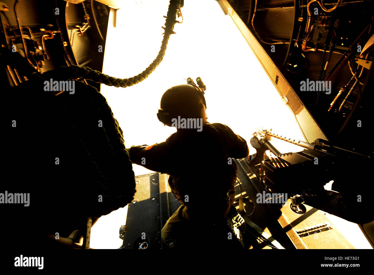 CV-22 Osprey Flight Engineer SSgt. Eric Wiggins from the 8th Special ...