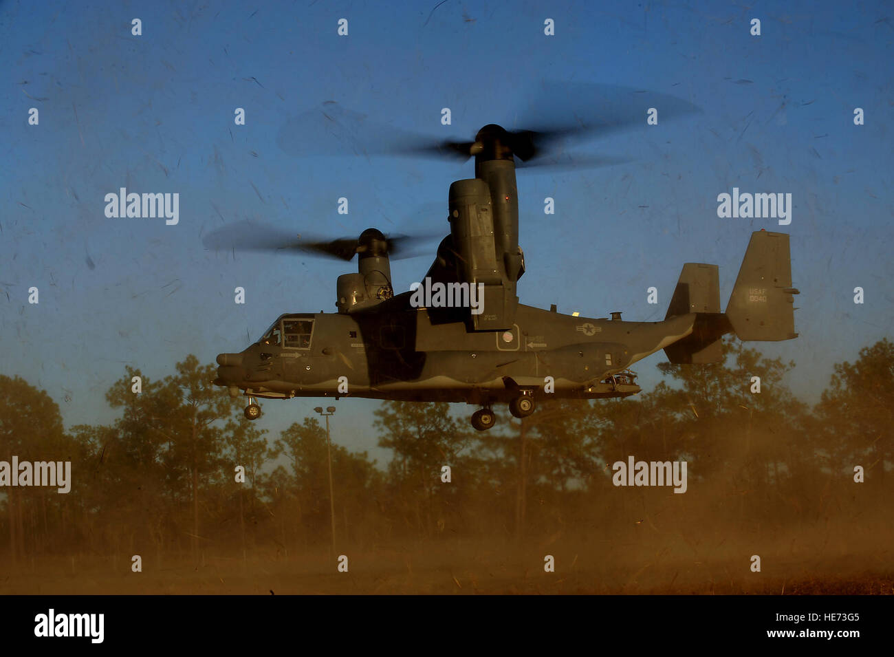 CV-22 Osprey Pilot Maj. James Rowe and Co Pilot Capt. Timothy Skypeck ...