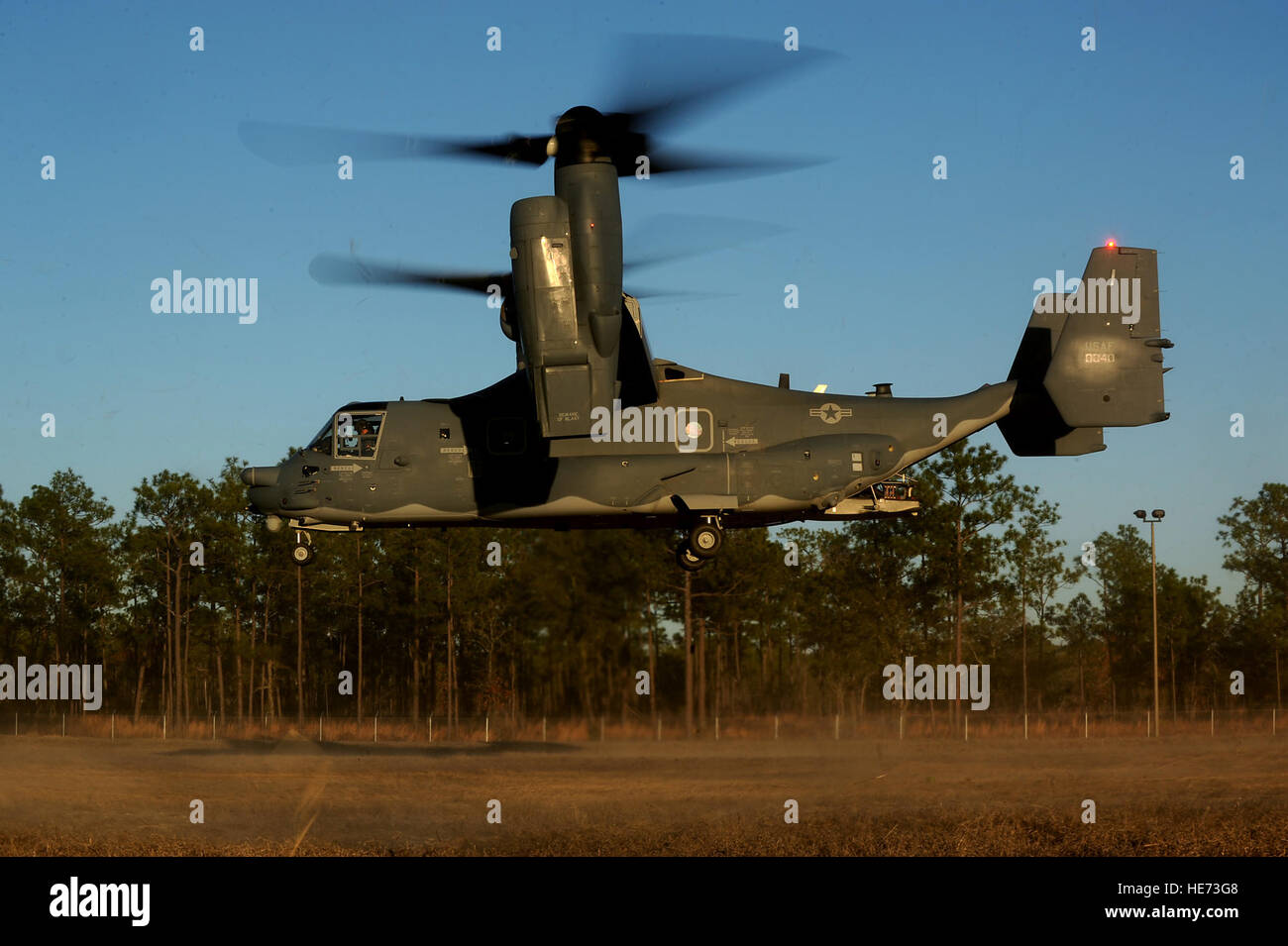 CV-22 Osprey Pilot Maj. James Rowe and Co Pilot Capt. Timothy Skypeck ...